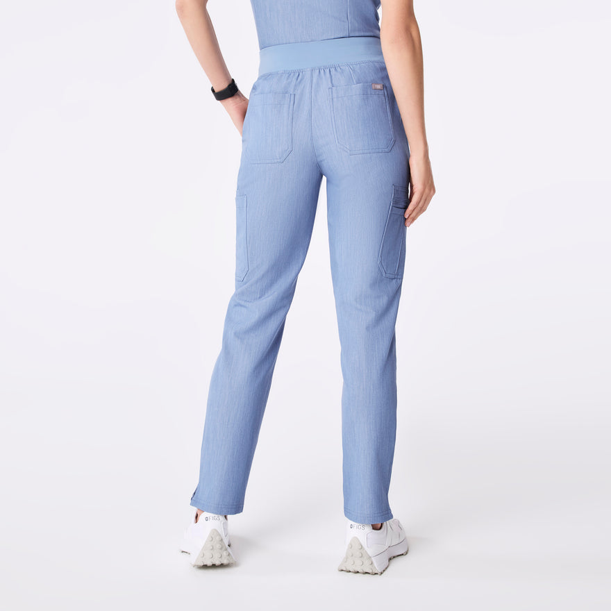 Women’s High Waisted Yola Skinny Scrub Pants™ - Heather Indigo · FIGS