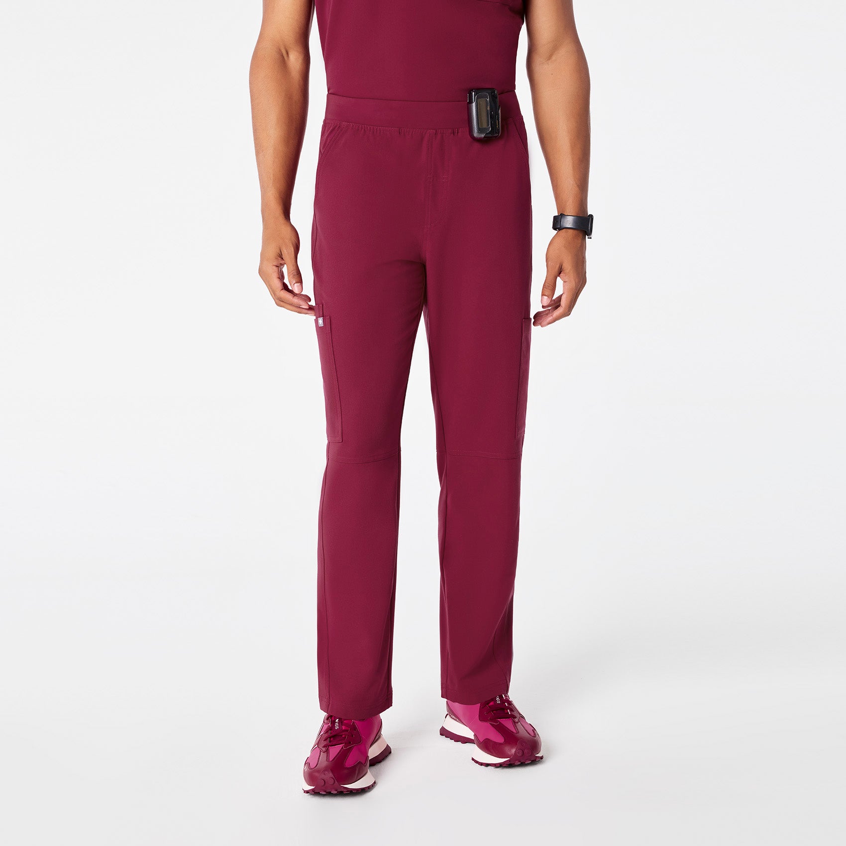 Men's Deep Cranberry Scrubs · FIGS
