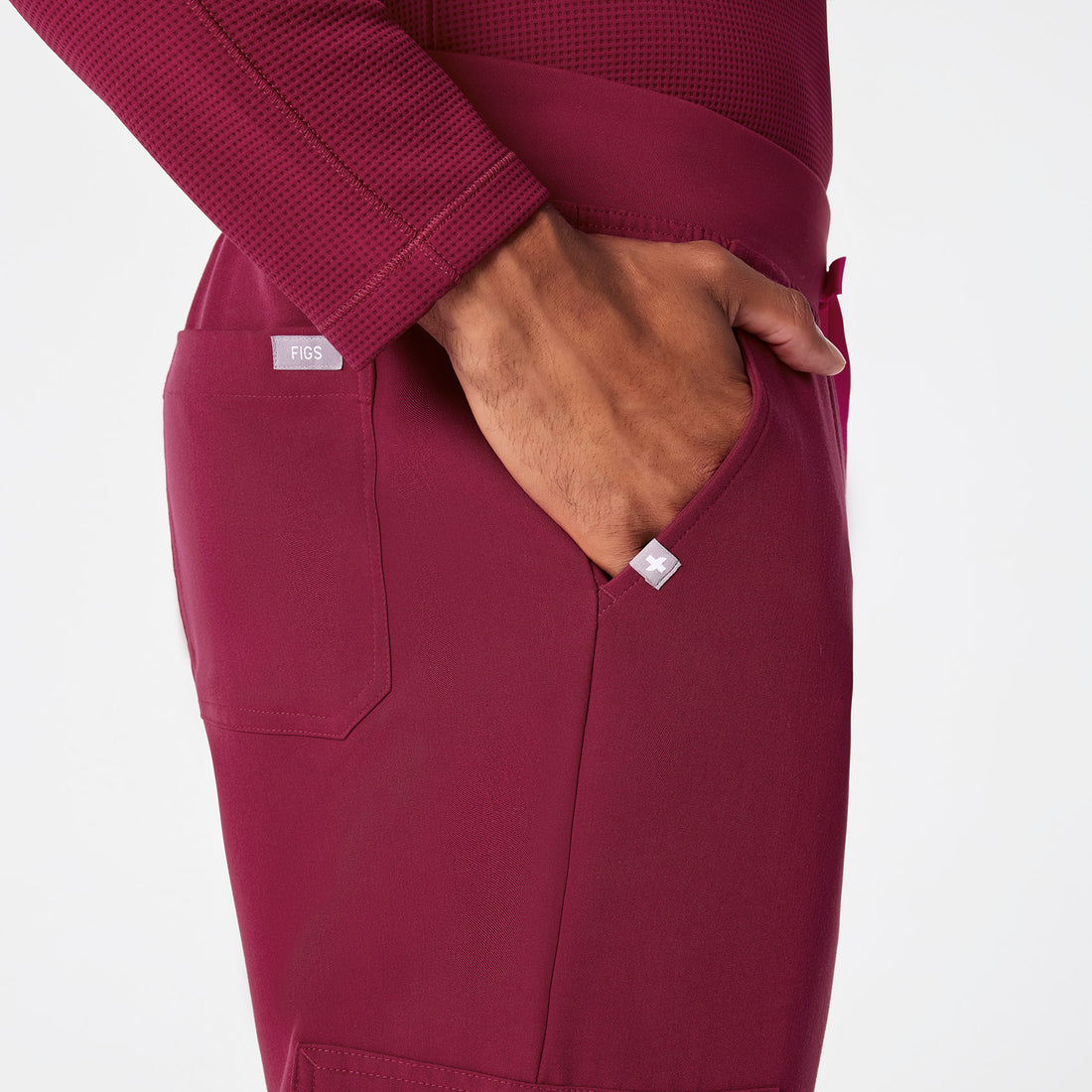 Men’s Brey Jogger Scrub Pants - Deep Cranberry · FIGS
