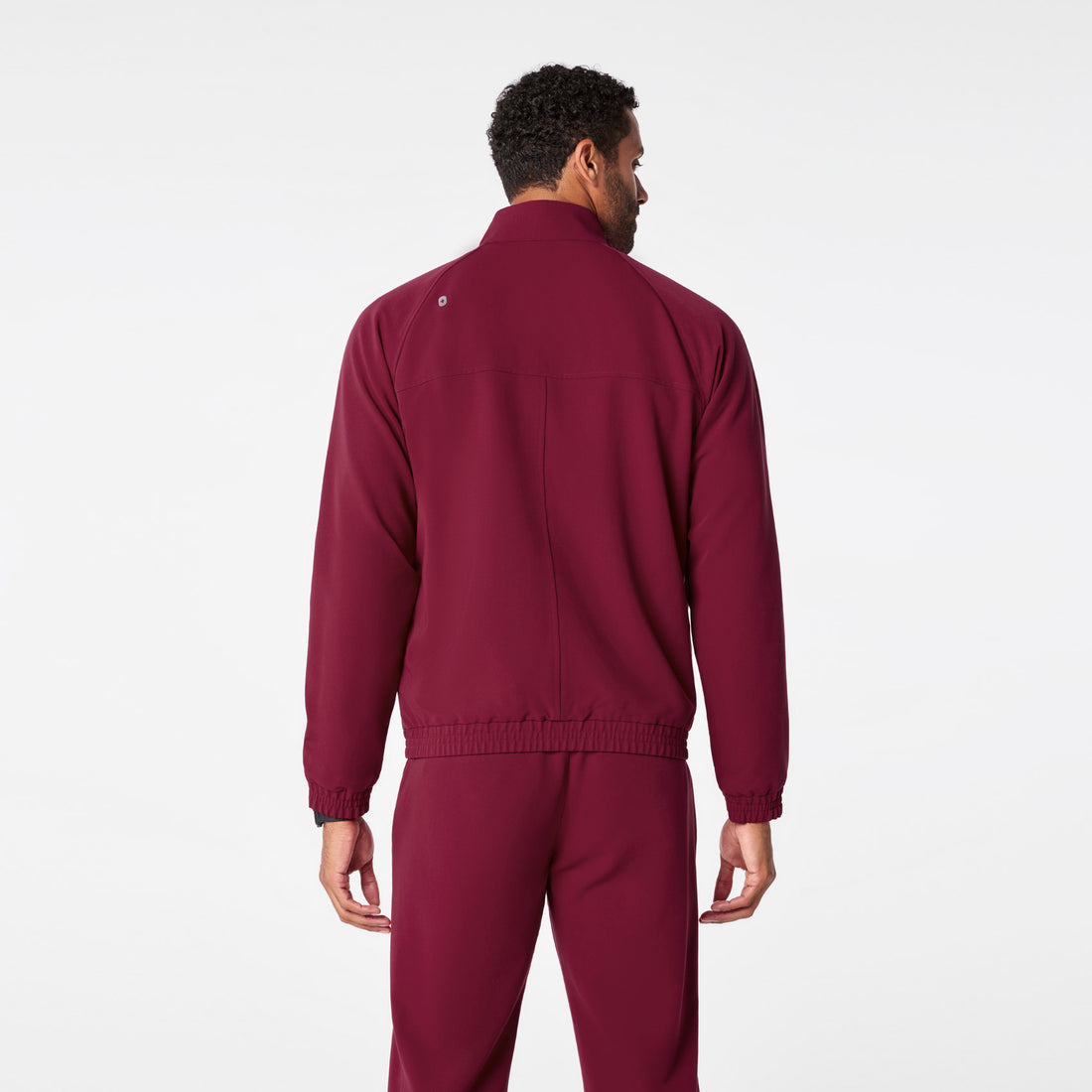 Men’s Cobaki Scrub Jacket - Deep Cranberry · FIGS