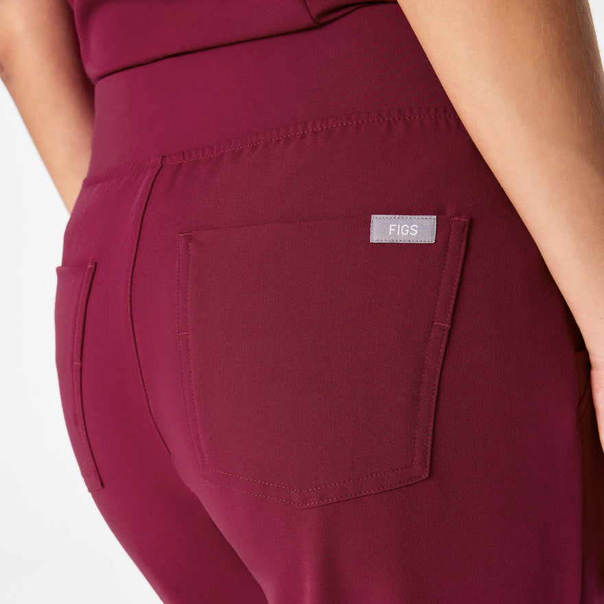Women’s High Waisted Zamora Jogger Scrub Pants™ - Deep Cranberry · FIGS