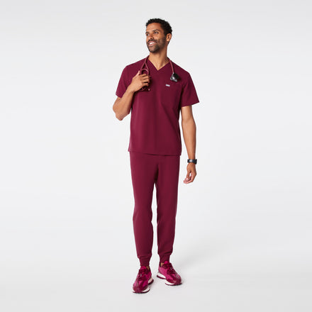 Men's Deep Cranberry Scrubs · FIGS