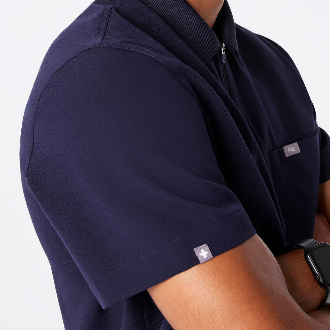 Men’s Jasper Polo Scrub Top - Navy · FIGS