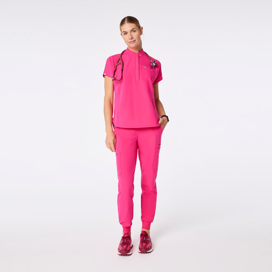 Women's Shocking Pink Scrubs · FIGS