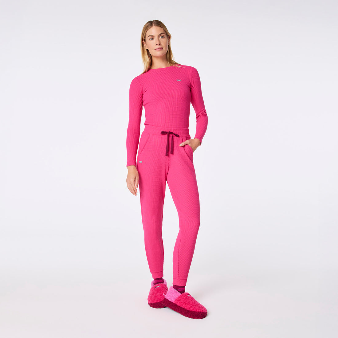 Women's Shocking Pink Scrubs · FIGS
