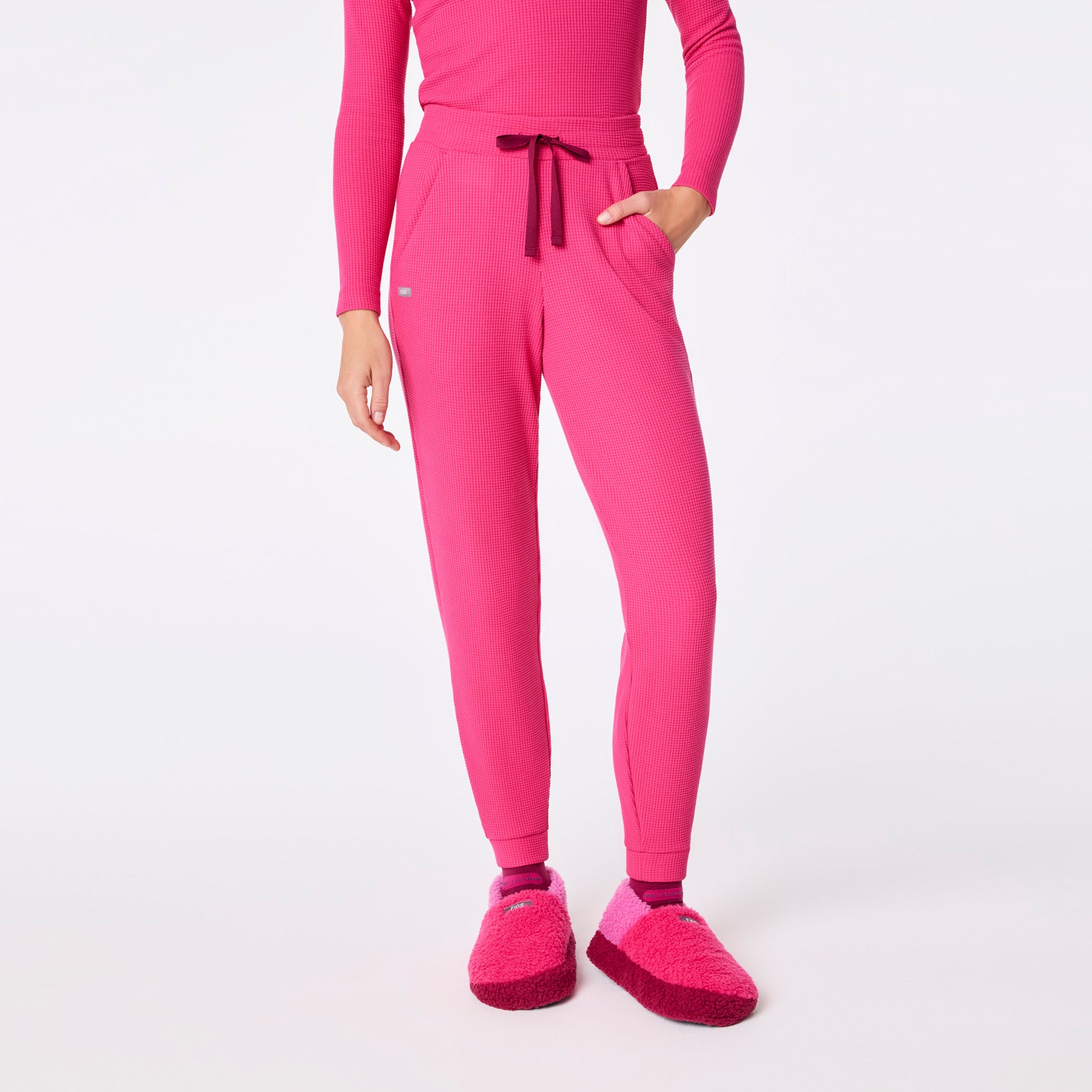 Women's Shocking Pink Scrubs · FIGS