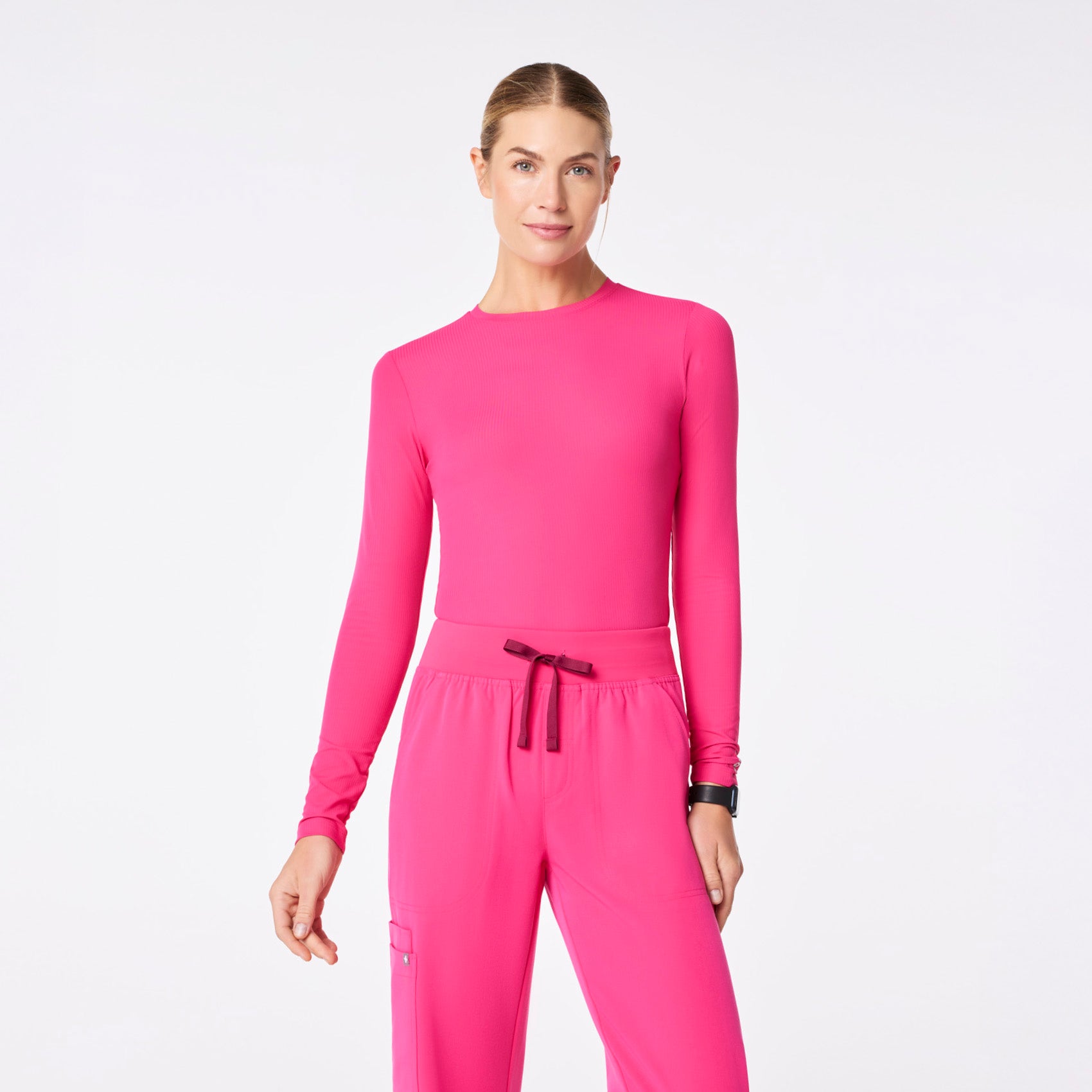 Women's Shocking Pink Scrubs · FIGS