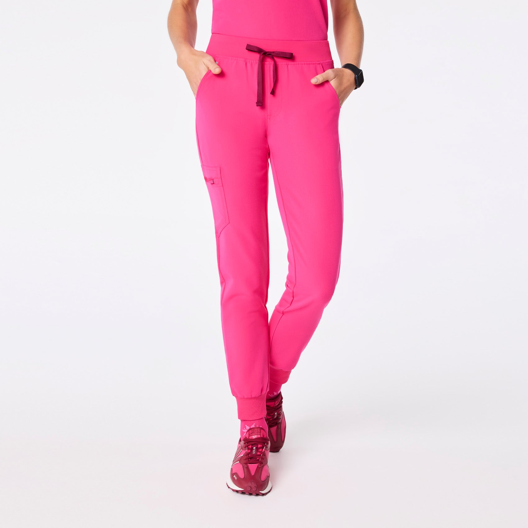 Women's Shocking Pink Scrubs · FIGS