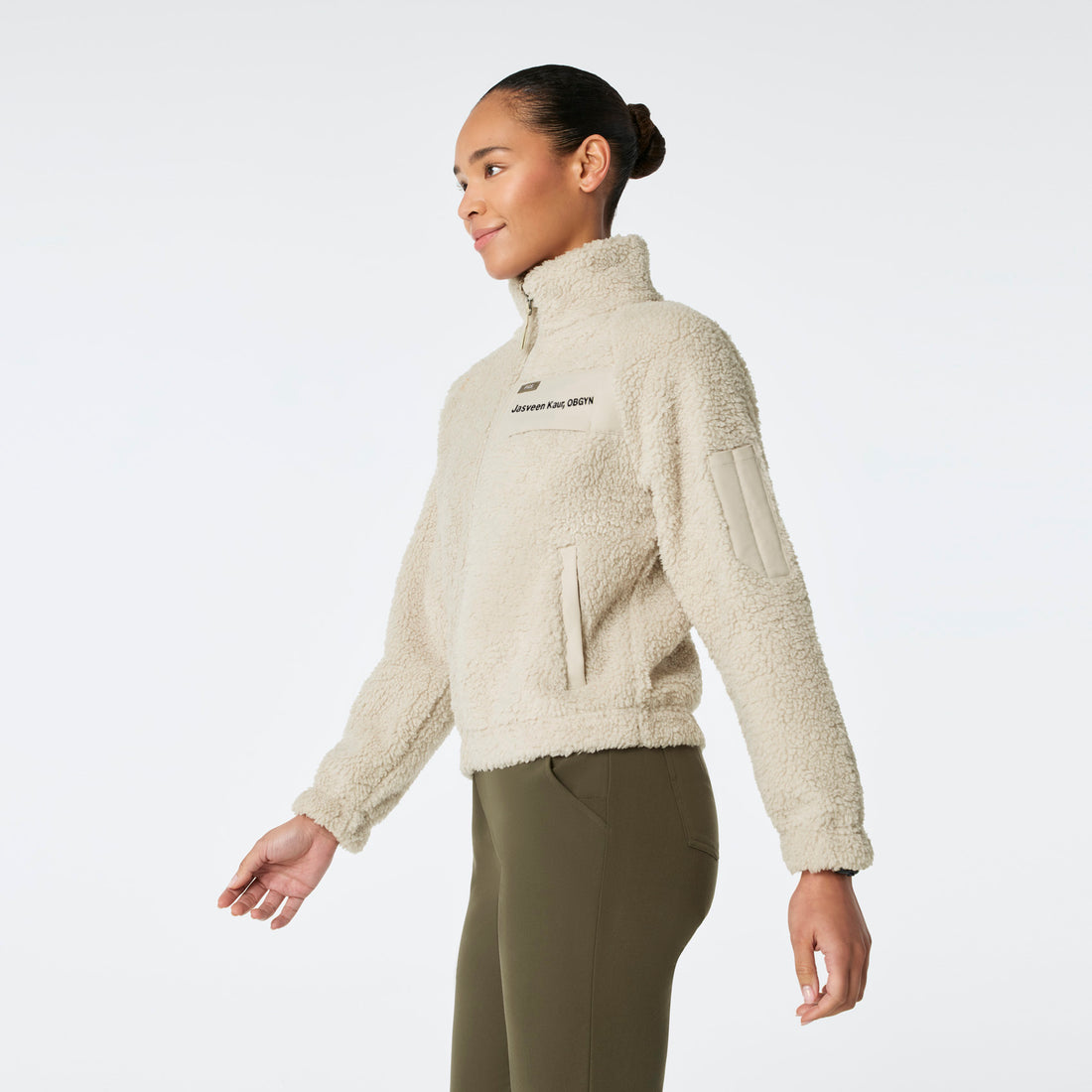 Women’s On-Shift High Pile Fleece Jacket™ - Bone · FIGS