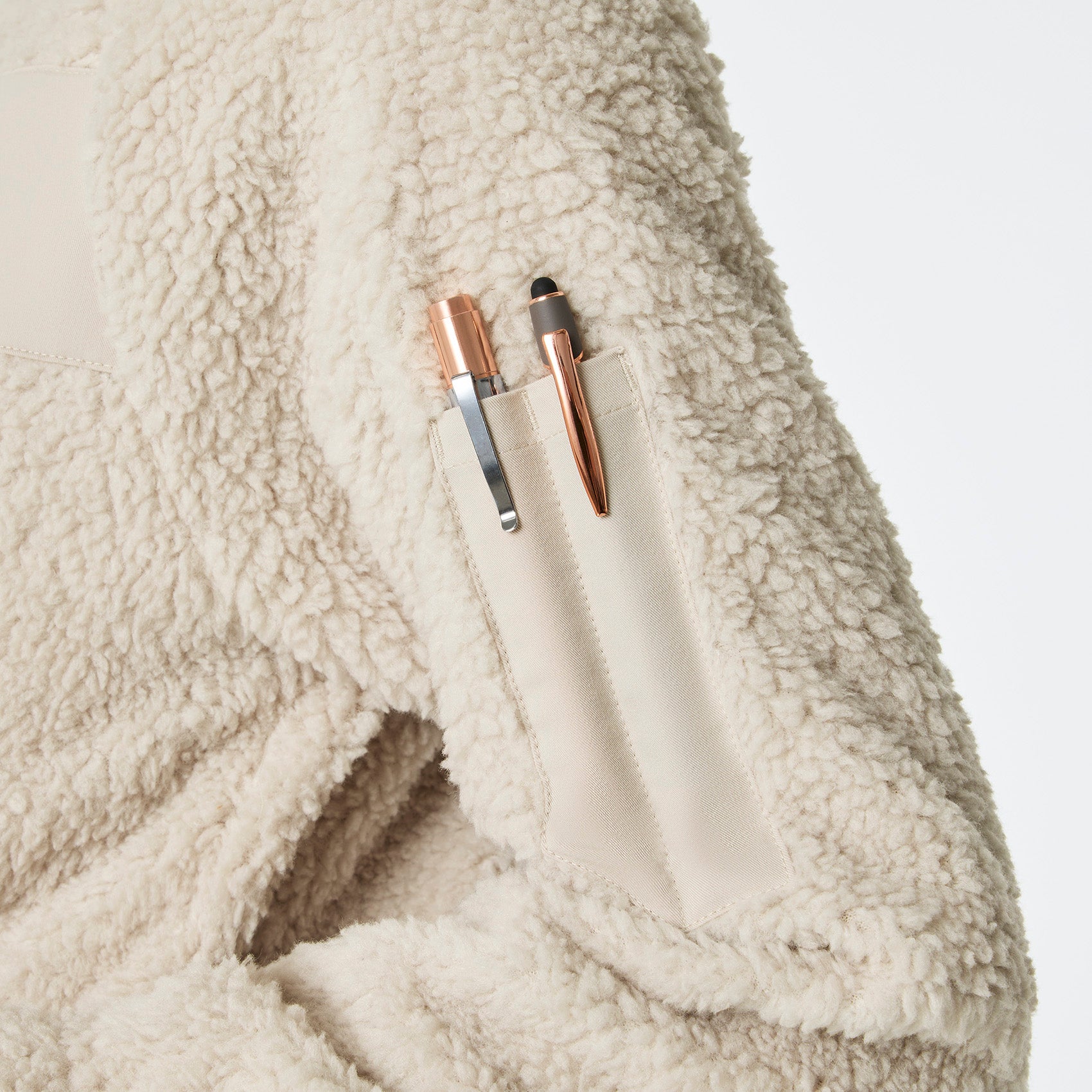 Women’s On-Shift High Pile Fleece Jacket™ - Bone · FIGS