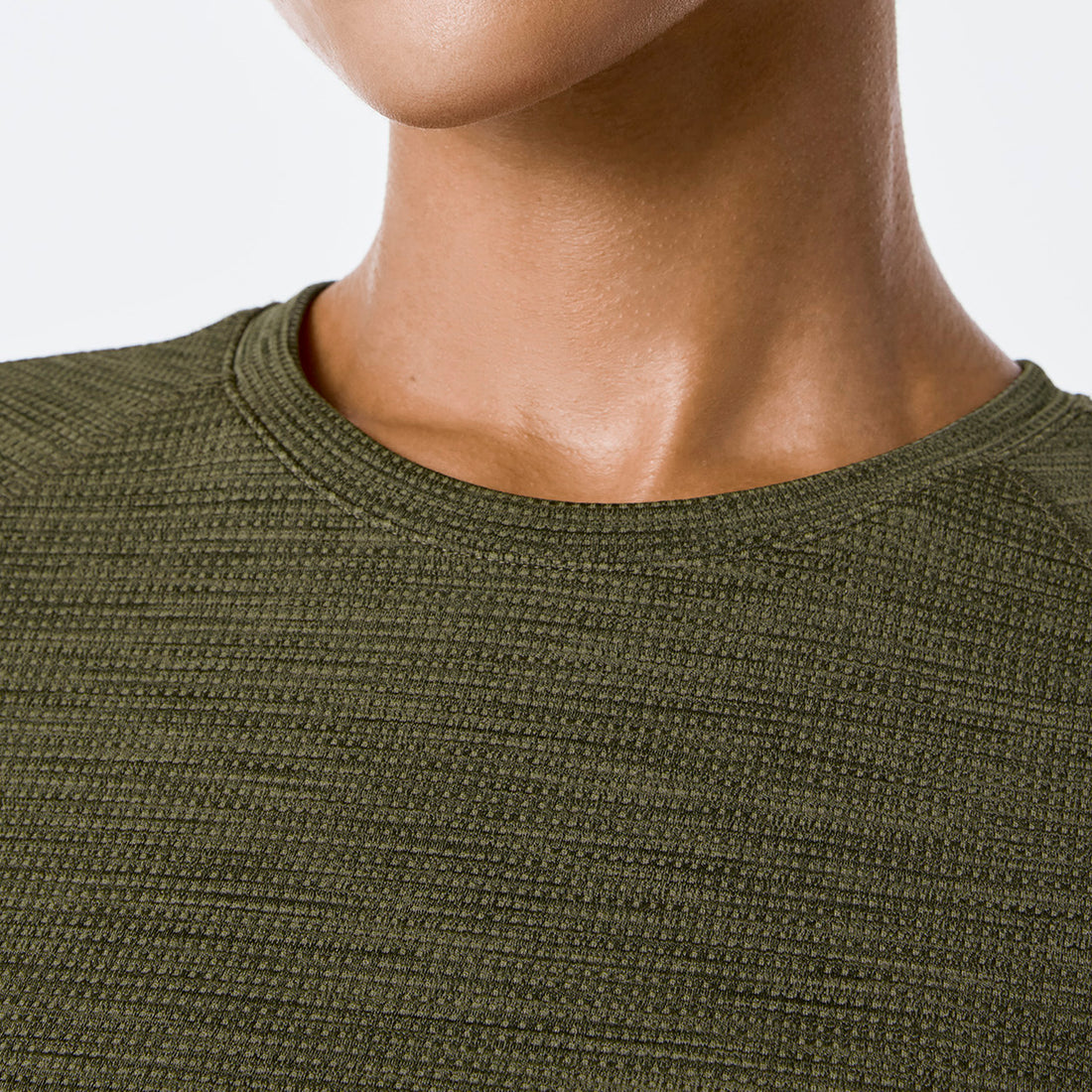 Women’s Waffle Longsleeve Underscrub - Space Dye/Spruce · FIGS