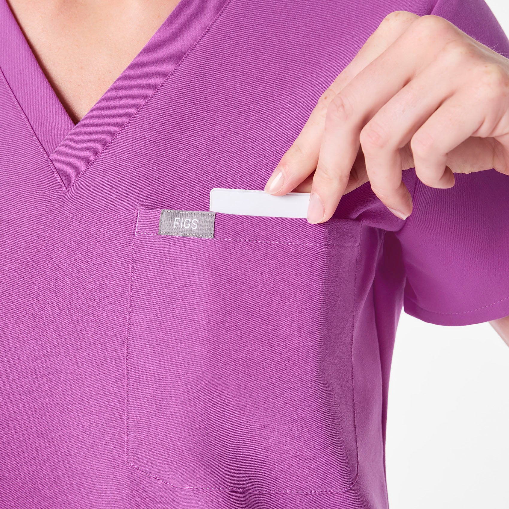 Women's Catarina One-Pocket Scrub Top™ - Ultraberry · FIGS