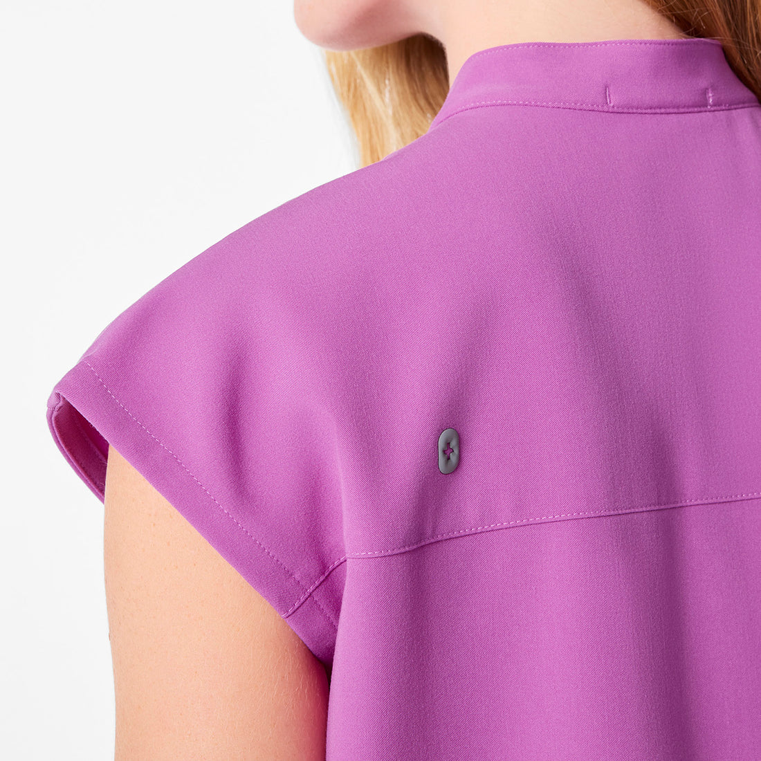 Women’s Payson Relaxed Henley Scrub Top - Ultraberry · FIGS