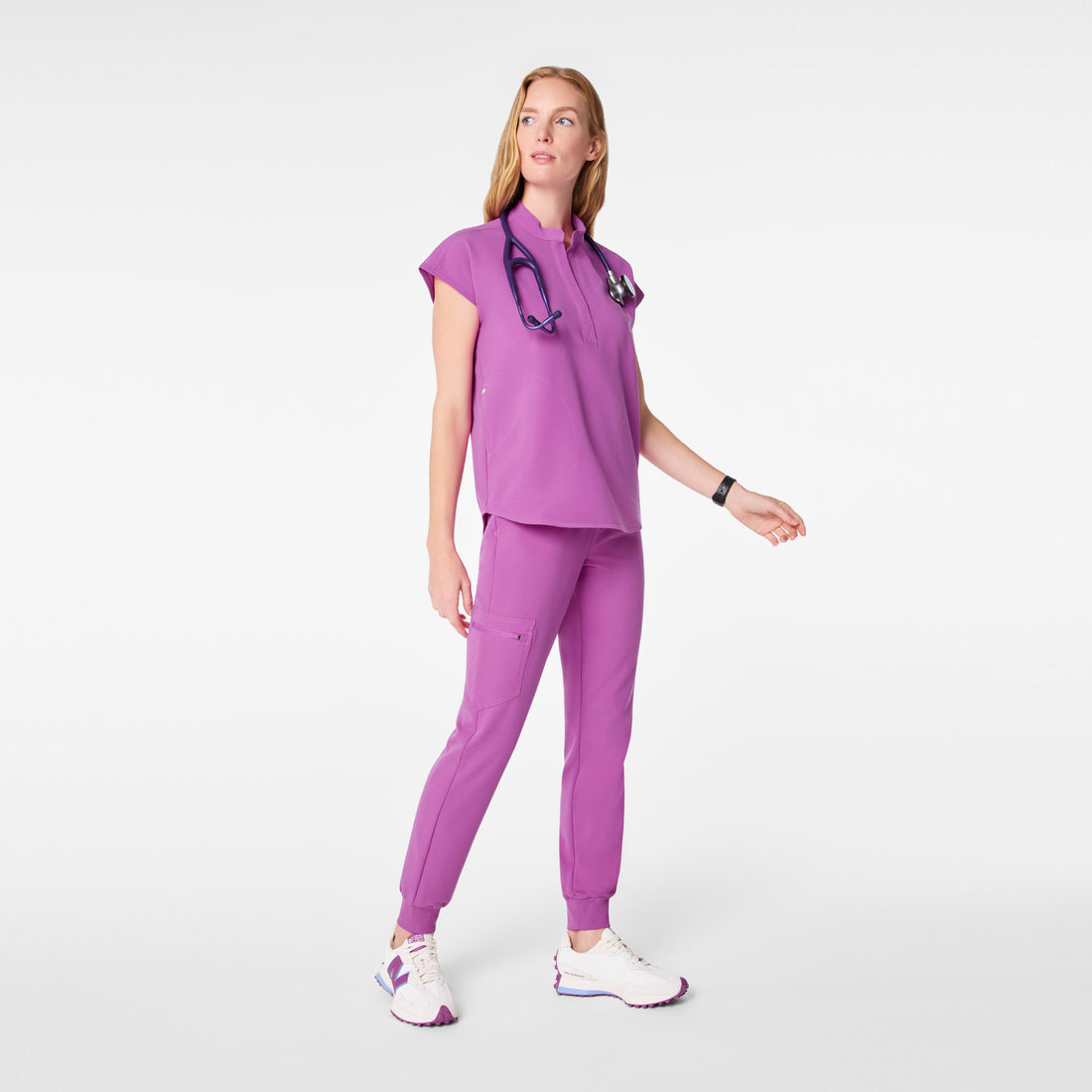 Women's Rafaela Oversized Scrub Top™ - Ultraberry · FIGS