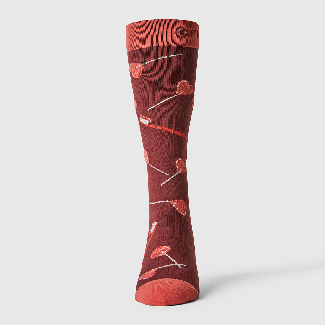 Men's Solid Compressions Socks - Floss/Walnut · FIGS