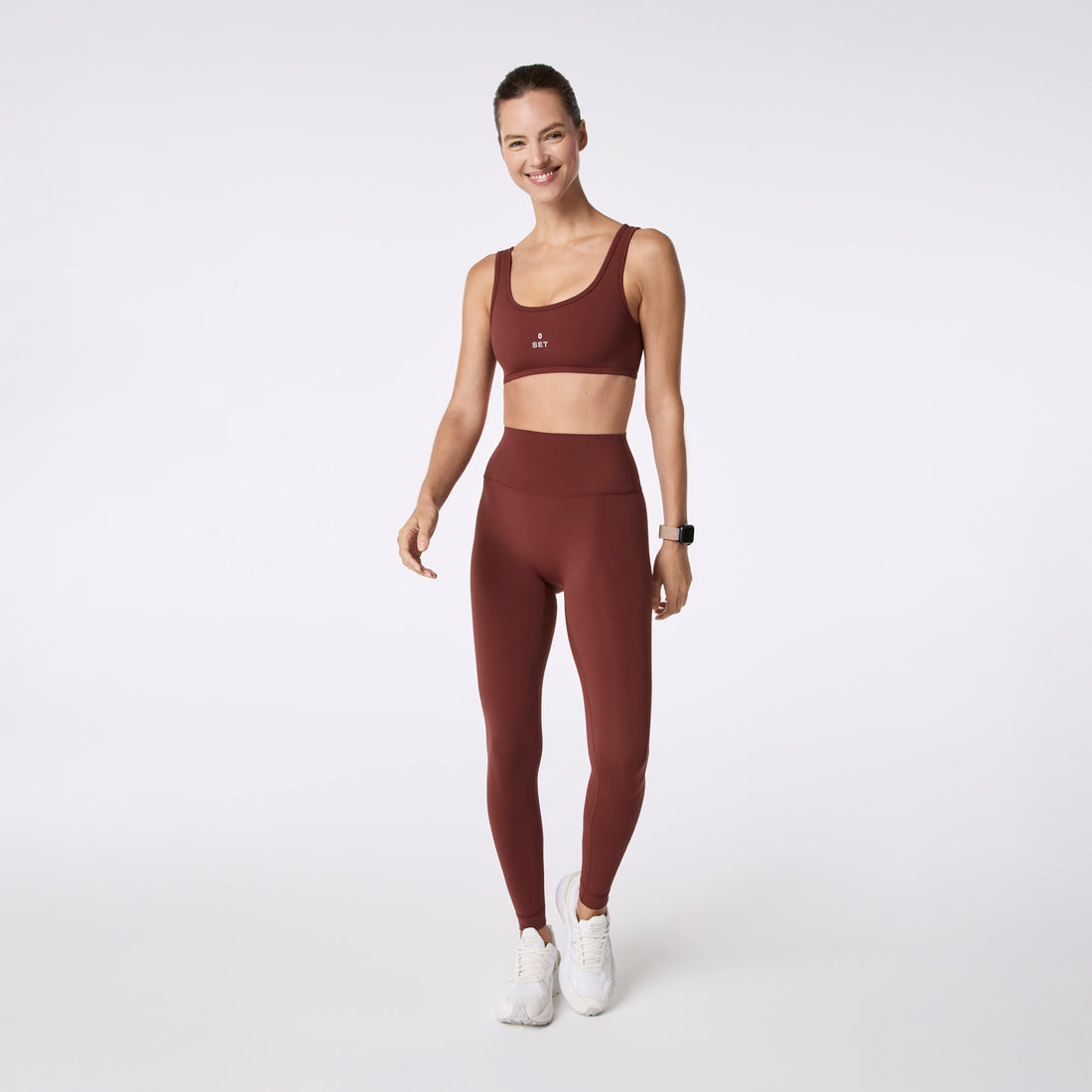 Women’s FIGS | SET ACTIVE Breathe High Rise Leggings® - Walnut · FIGS