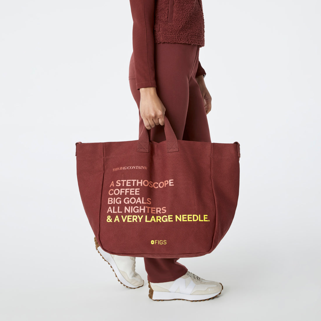 Canvas Tote - Walnut · FIGS