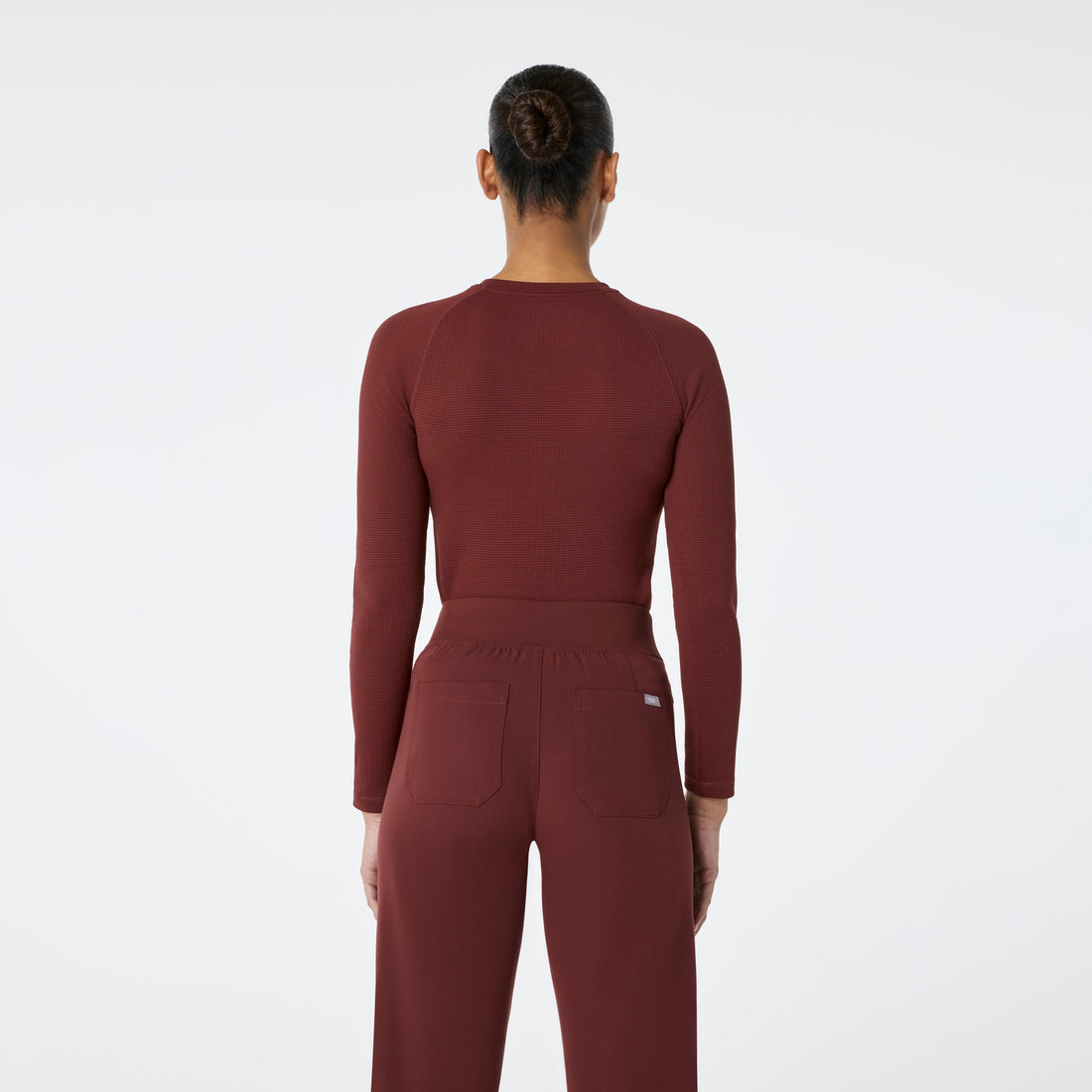 Women’s Waffle Longsleeve Underscrub - Walnut · FIGS