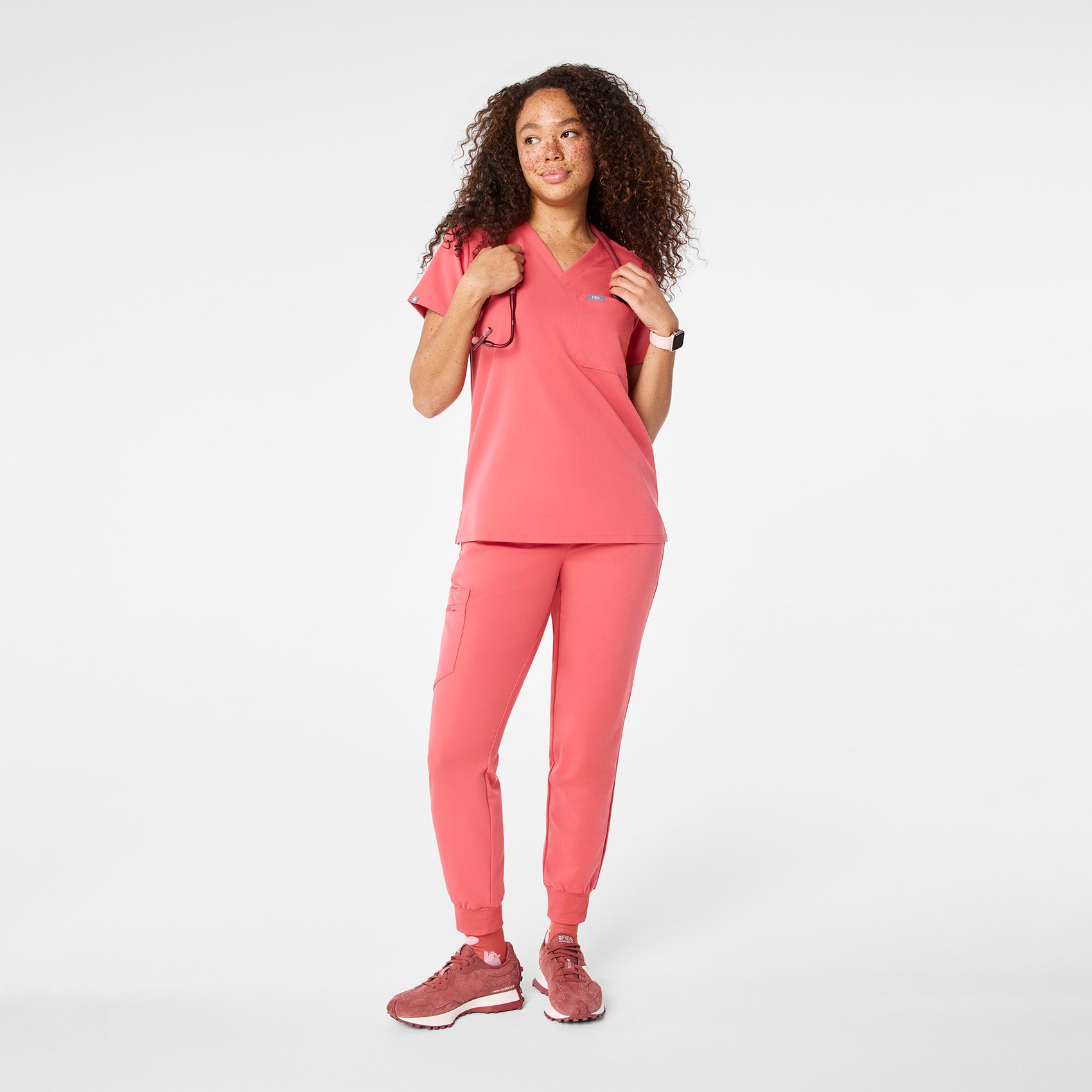Women's Pulmonary Pink Scrubs · FIGS