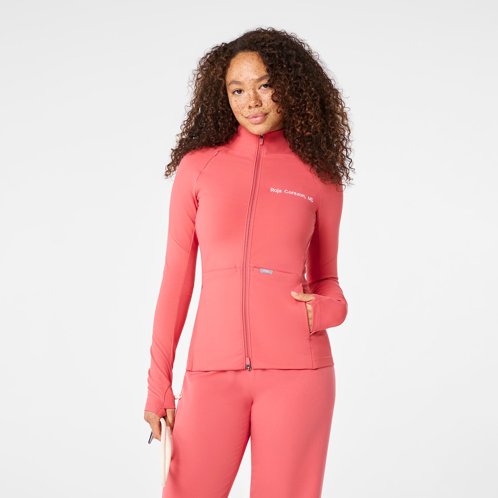 Women's Pulmonary Pink Scrubs · FIGS