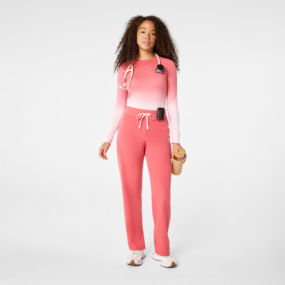 Women’s High Waisted Livingston Scrub Pants™ - Pulmonary Pink · FIGS