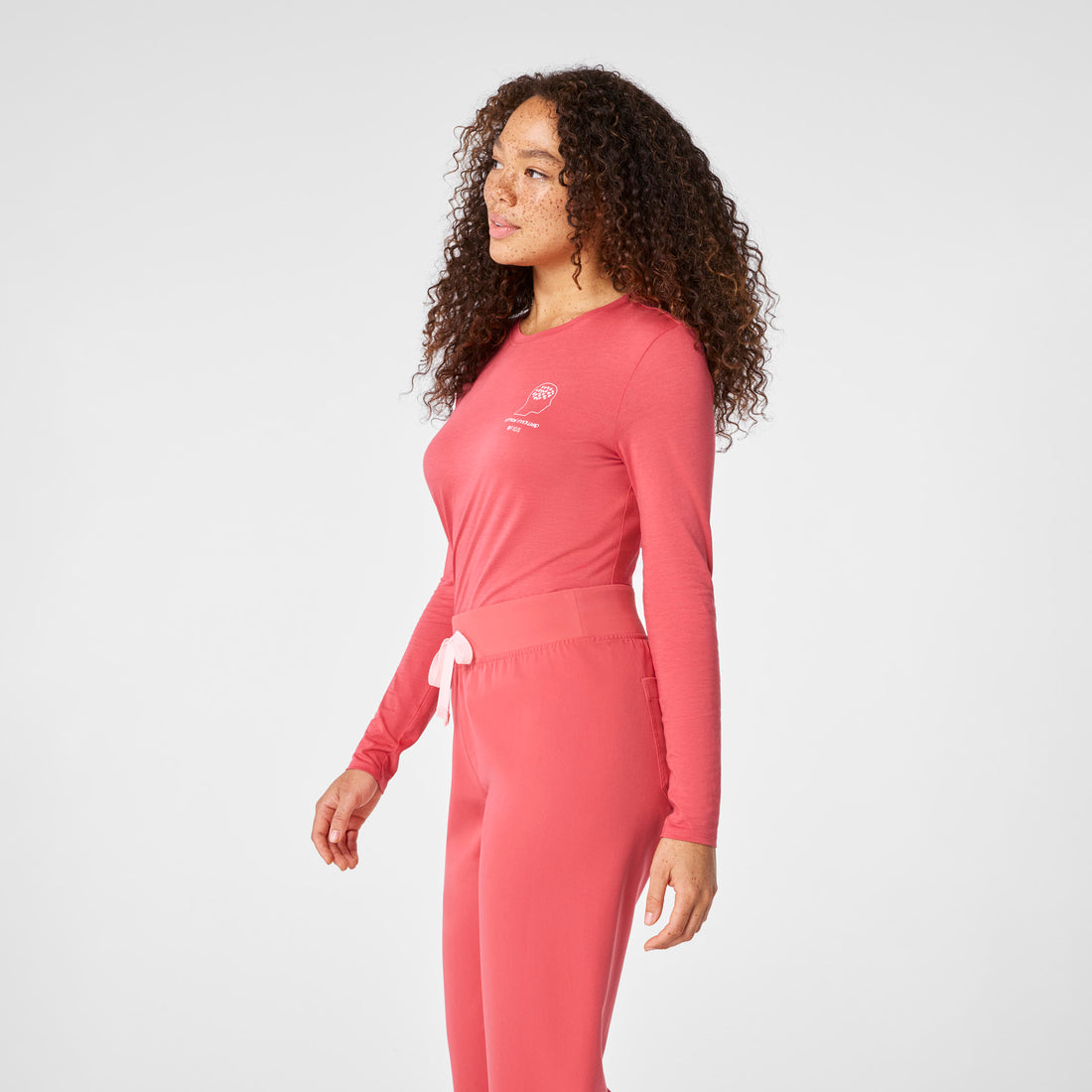 Women's Love is the Cure Supersoft Longsleeve Underscrub - Pulmonary ...