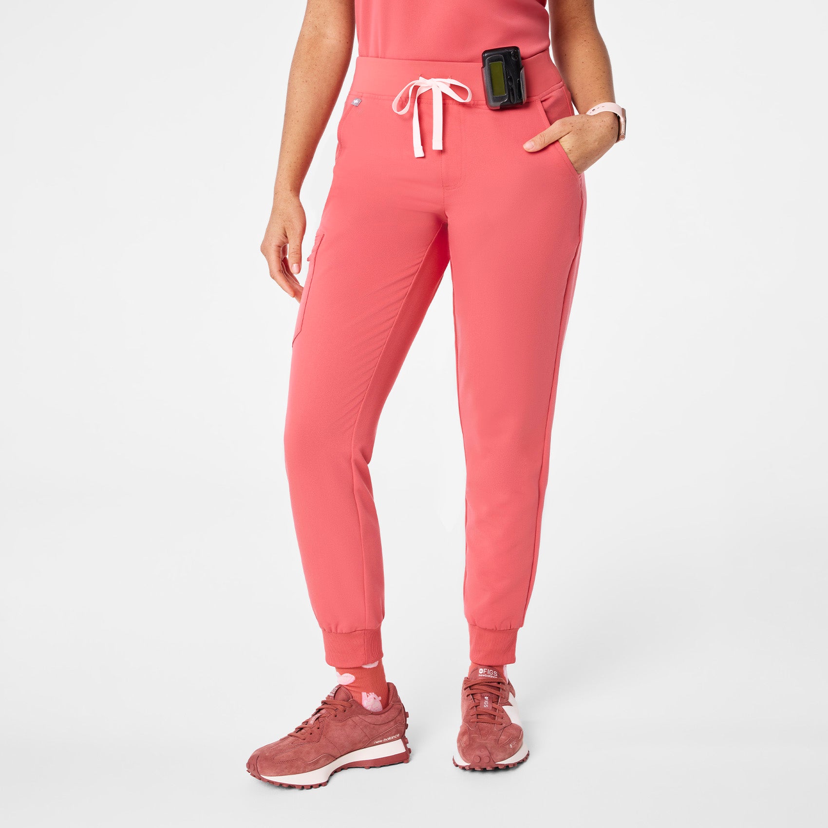 Women's Pulmonary Pink Scrubs · FIGS