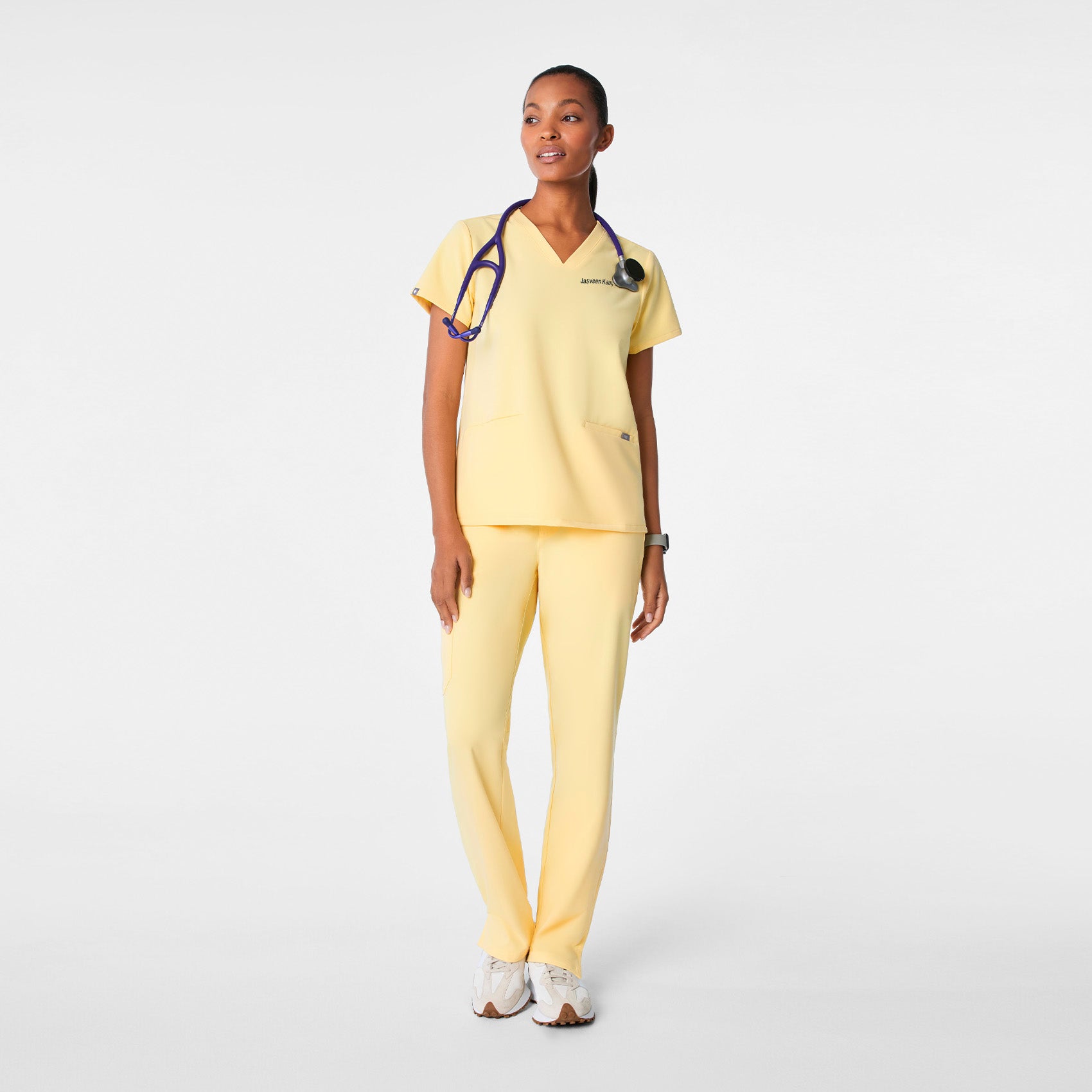 Women's Butter Yellow Scrubs · FIGS
