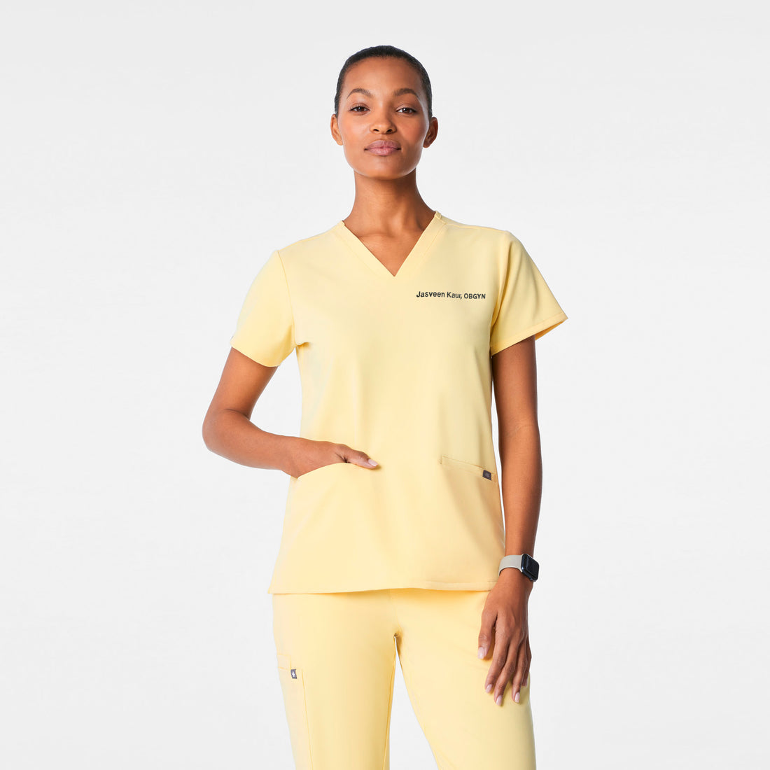 Women's Butter Yellow Scrubs · FIGS