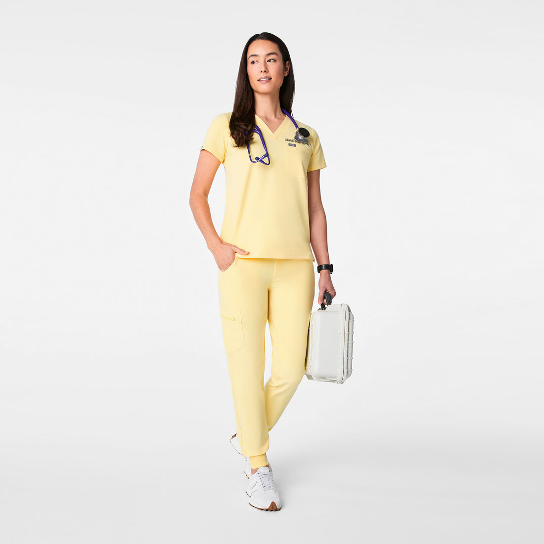 Women's Butter Yellow Scrubs · FIGS
