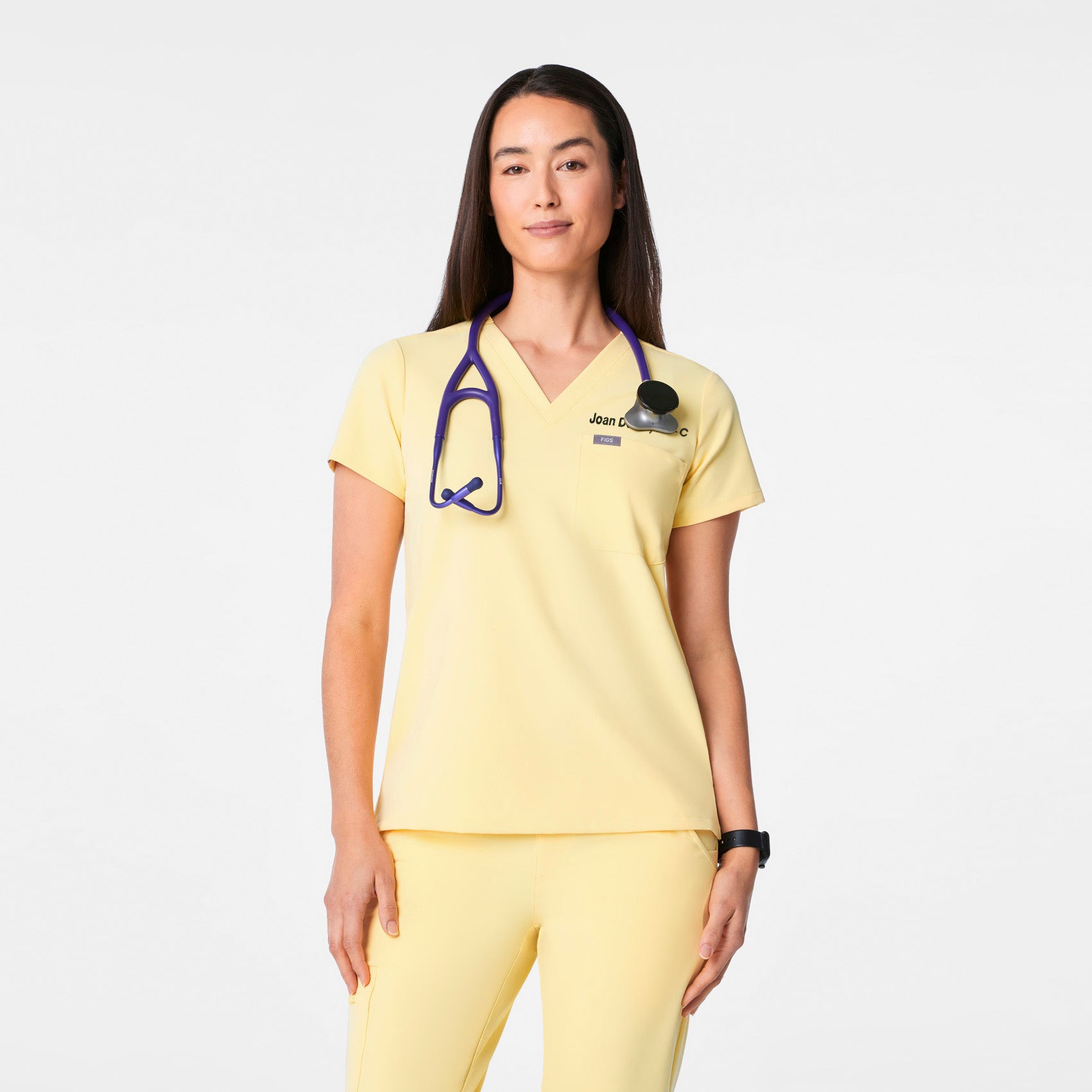 Women's Butter Yellow Scrubs · FIGS
