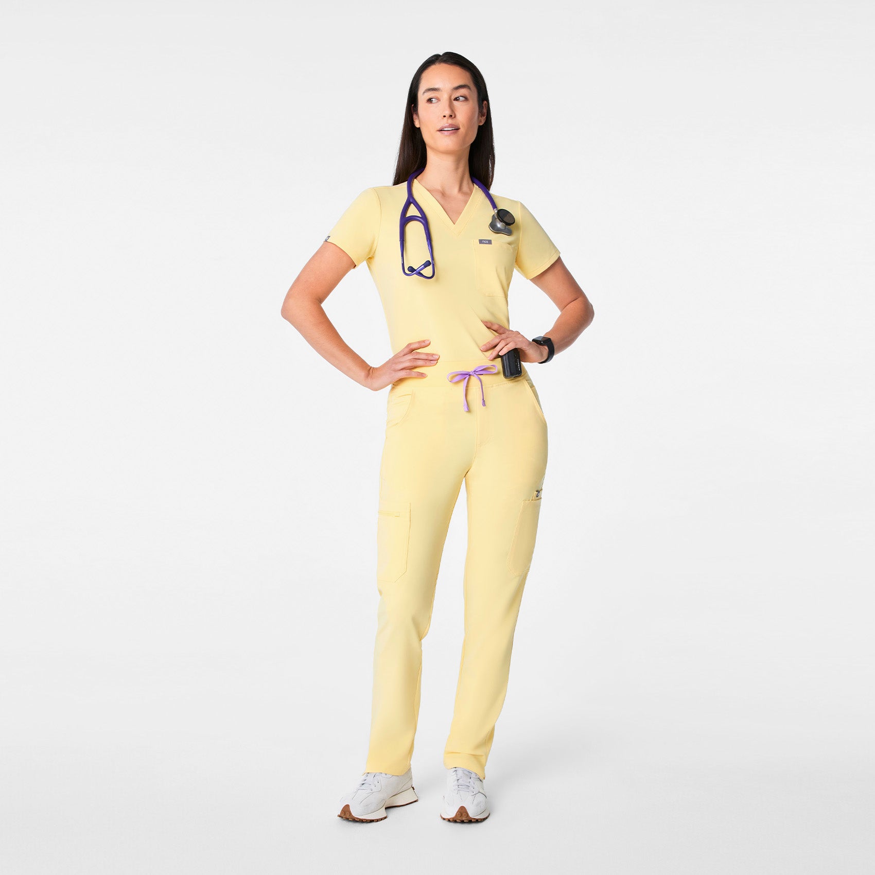 Women's Butter Yellow Scrubs · FIGS