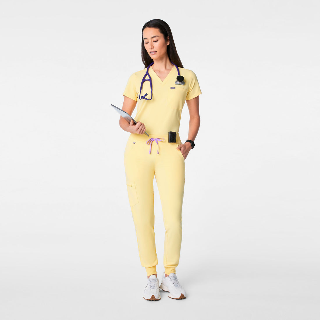 Women's Butter Yellow Scrubs · FIGS