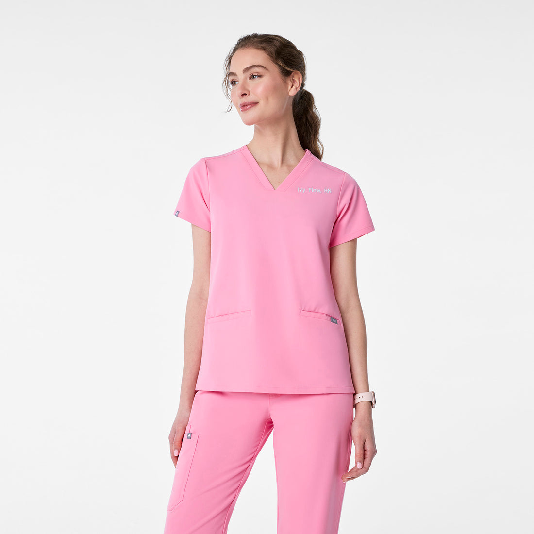 Women's Sunrise Pink Scrubs · FIGS