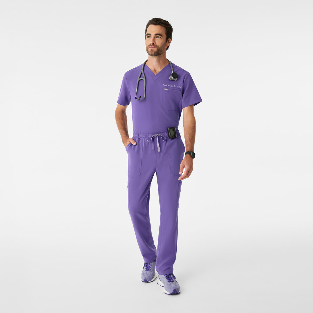 Men's Leon Scrub Top™ - Amethyst · FIGS