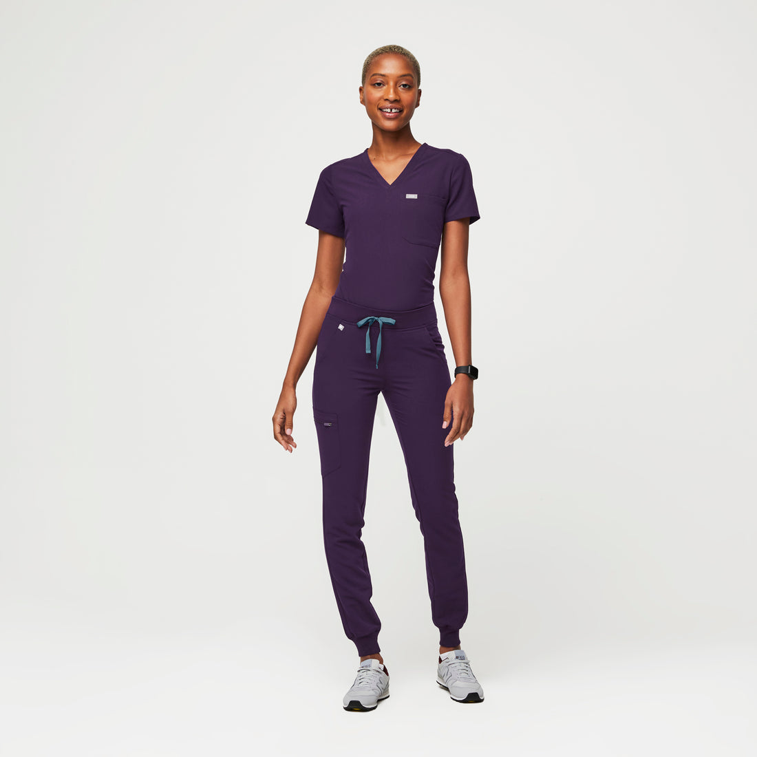Women's Purple Jam + Slate Scrubs · FIGS