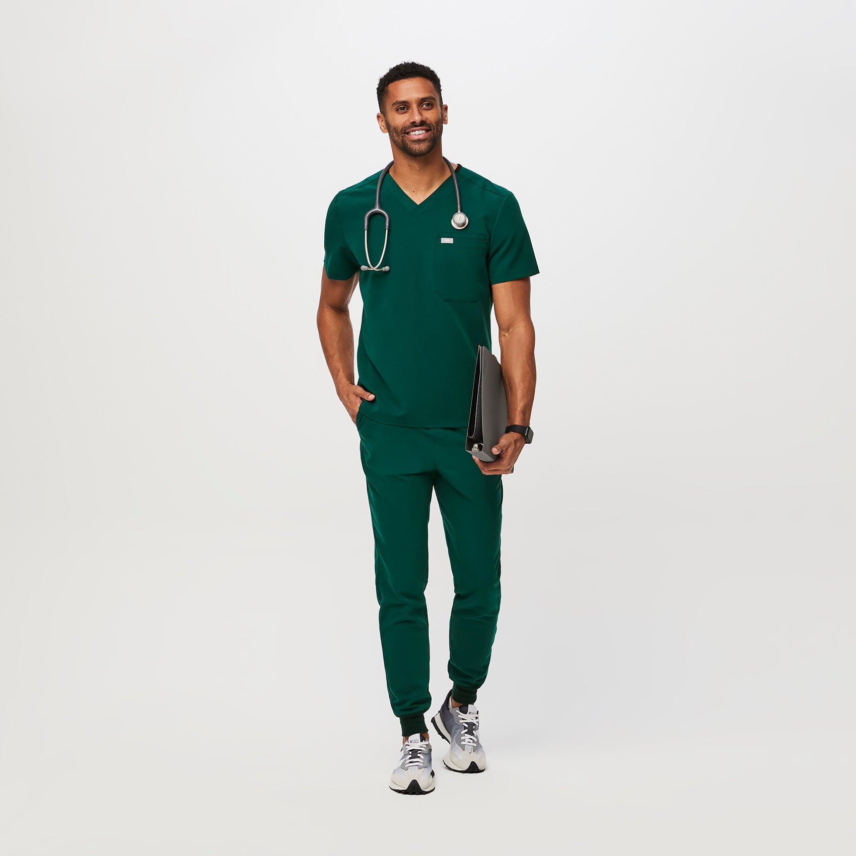 Men's Forest Green Scrubs · FIGS