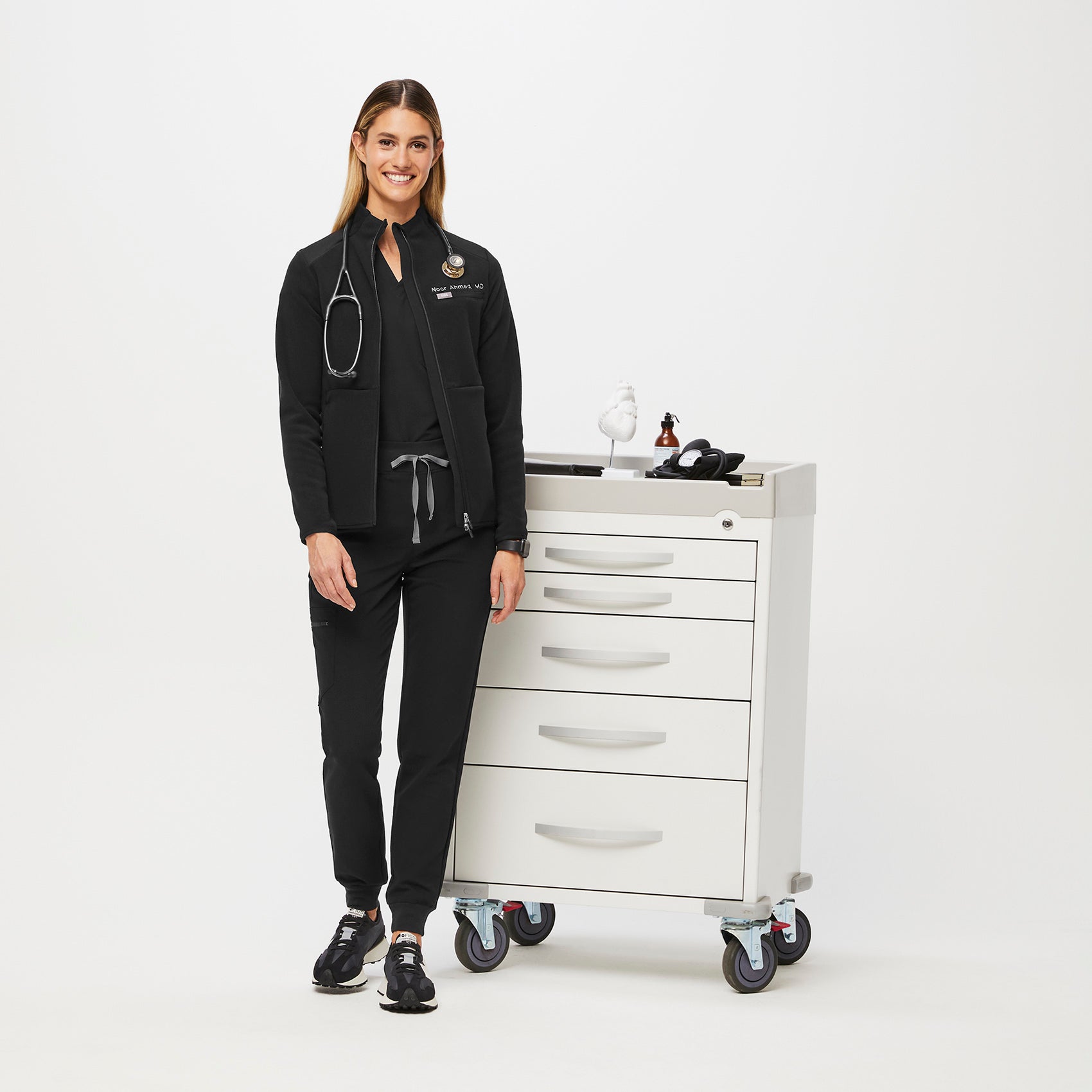 Women's On-Shift Fleece Fabric - Warm Thermal Scrubs · FIGS