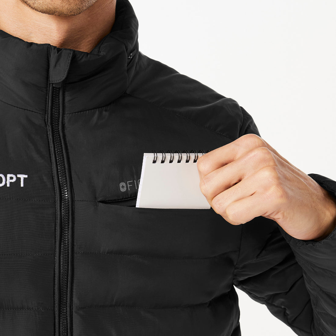 Men’s On-Shift Packable Puffer Jacket™ - Black · FIGS