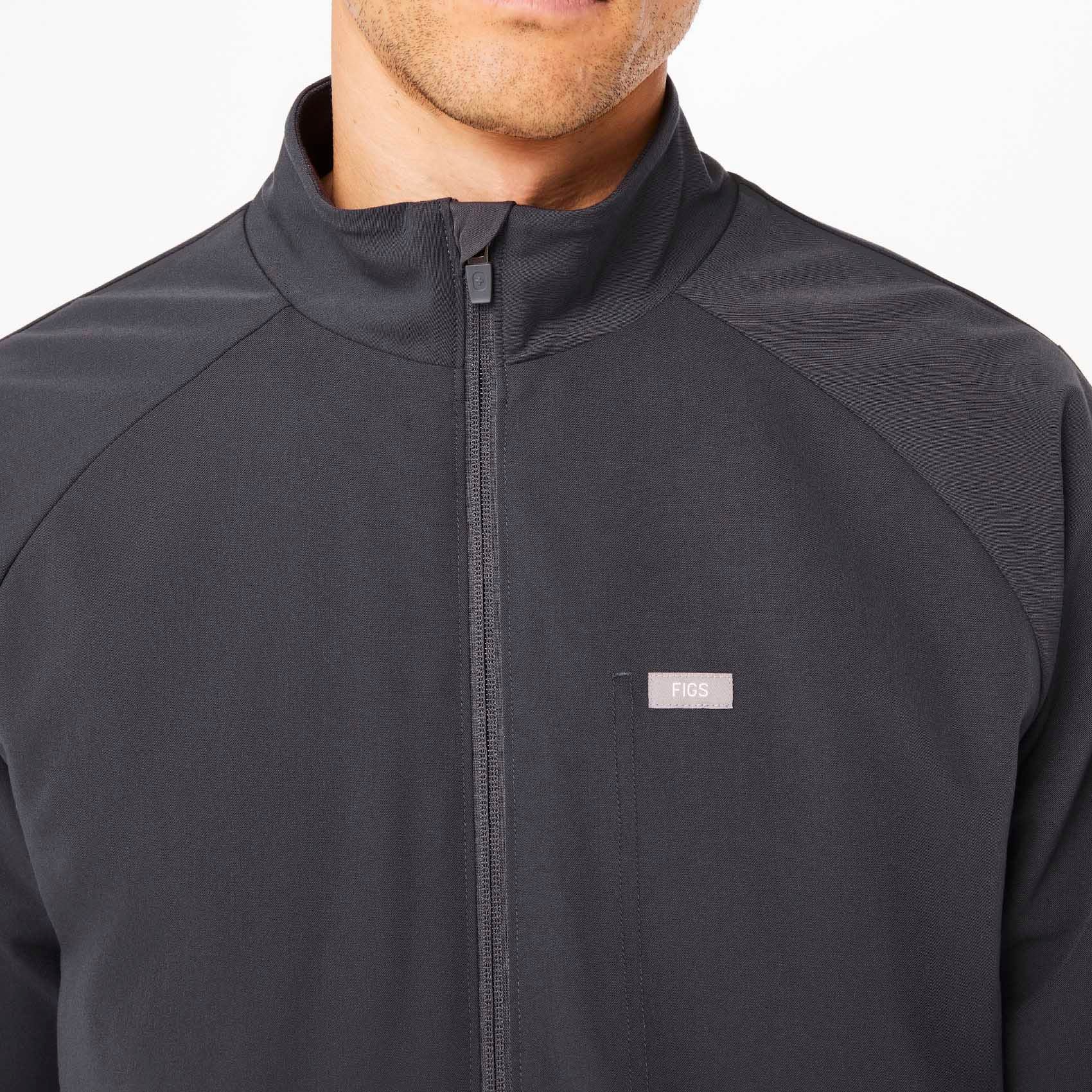 Men’s Cobaki Performance Scrub Jacket - Charcoal · FIGS