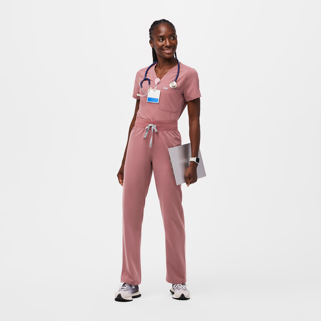 Pantalón de uniforme médico Livingston™ con cintura alta para mujer ...