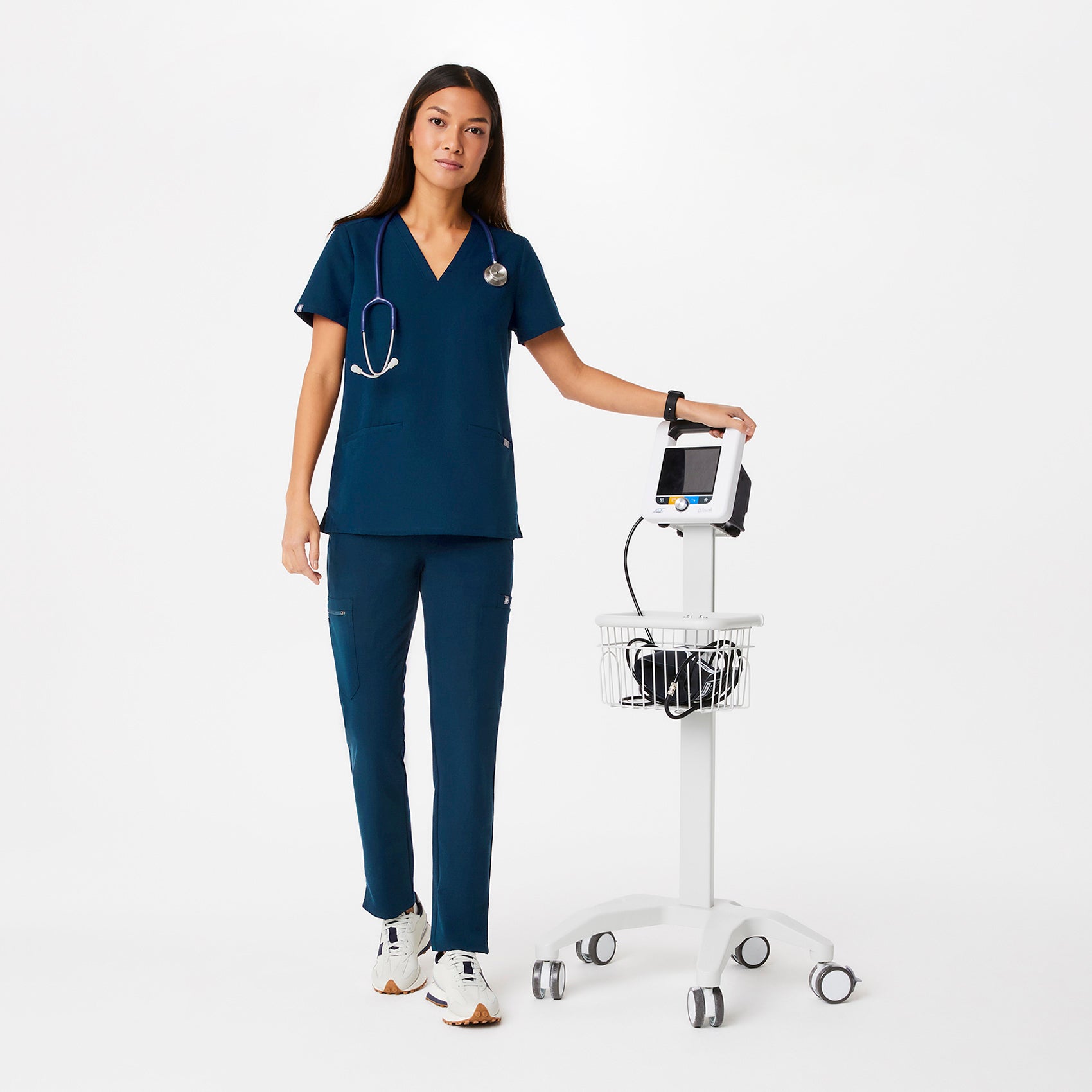 Women's Casma Three-Pocket Scrub Top™ - Deep Reef · FIGS