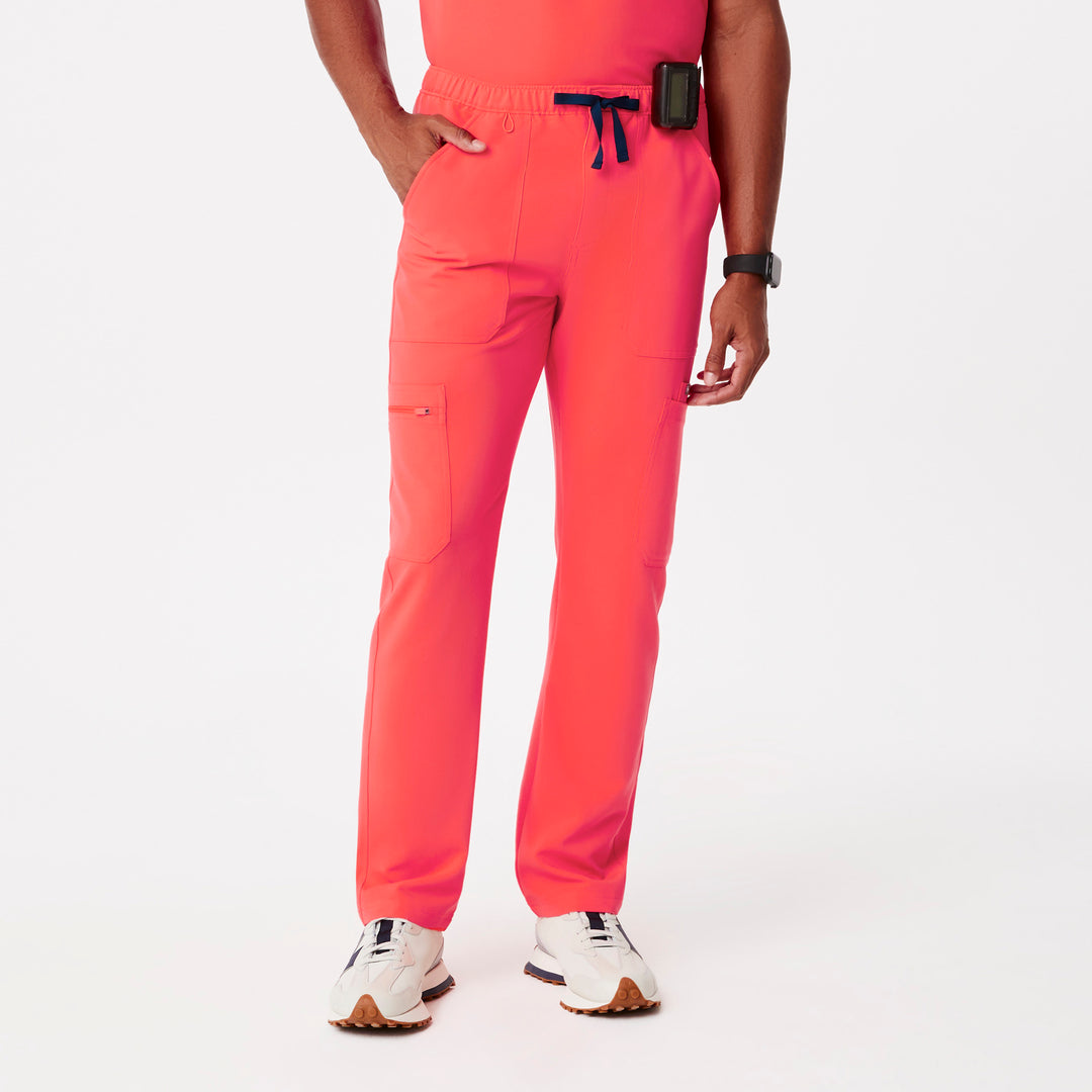 Men's Fiery Coral Scrubs · FIGS