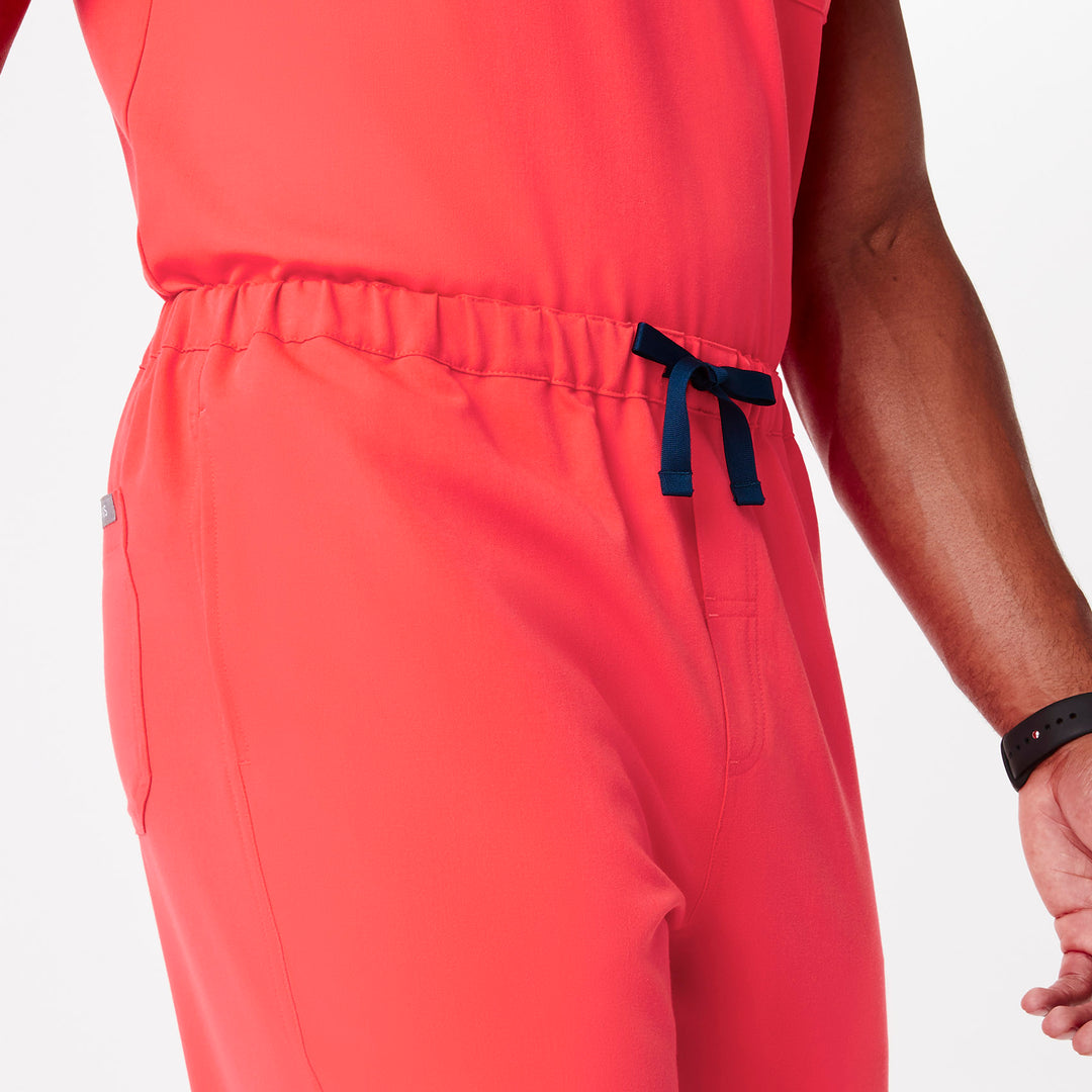 Men's Pisco™ Basic Scrub Pants - Fiery Coral · FIGS