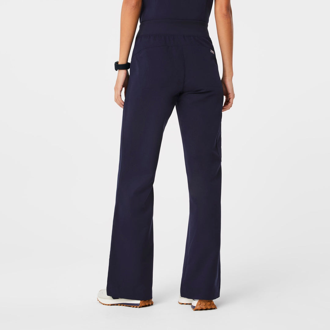 Pantalón de uniforme médico con pierna ancha y cintura alta Isabel para ...