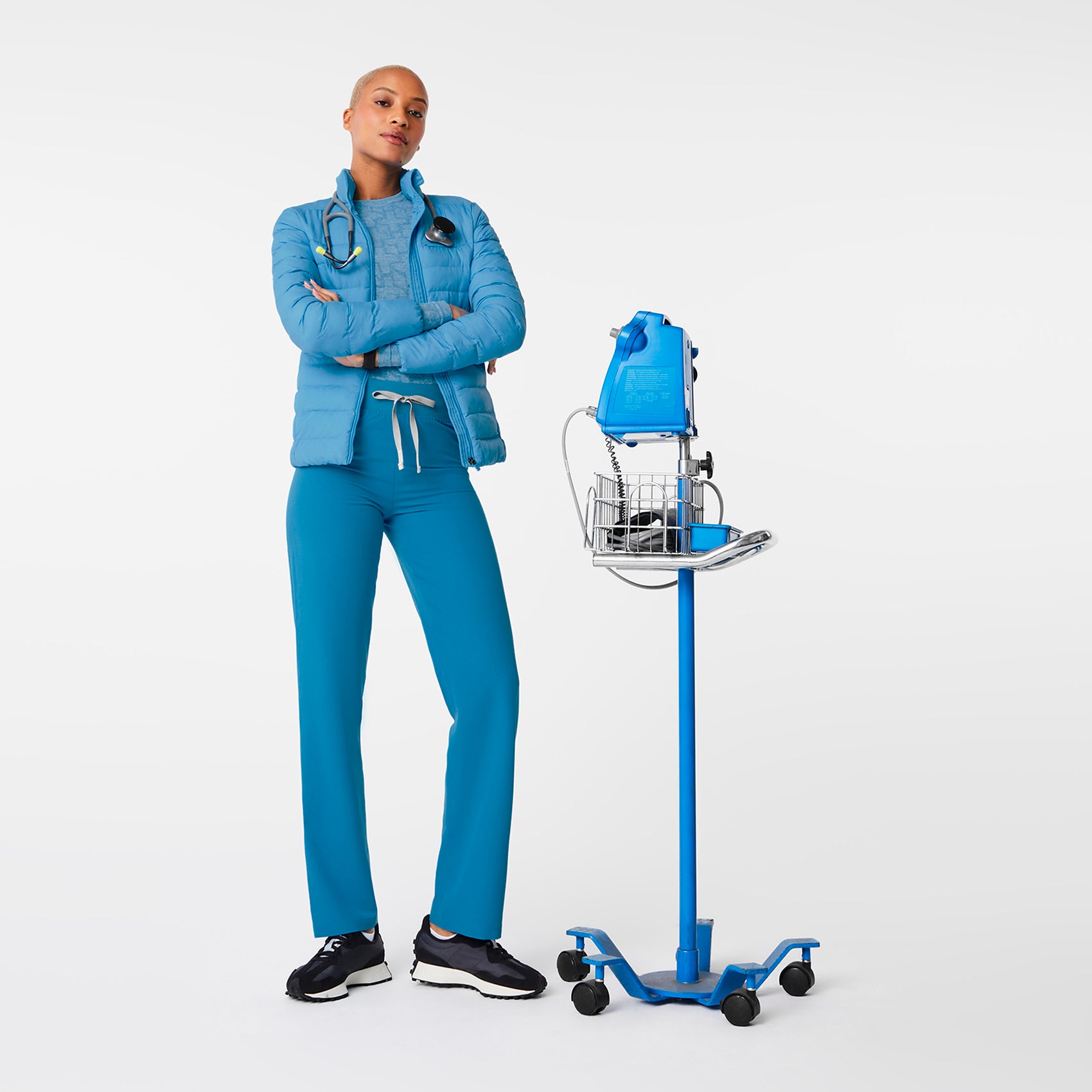 Women’s High Waisted Livingston Scrub Pants™ - Extreme Blue · FIGS