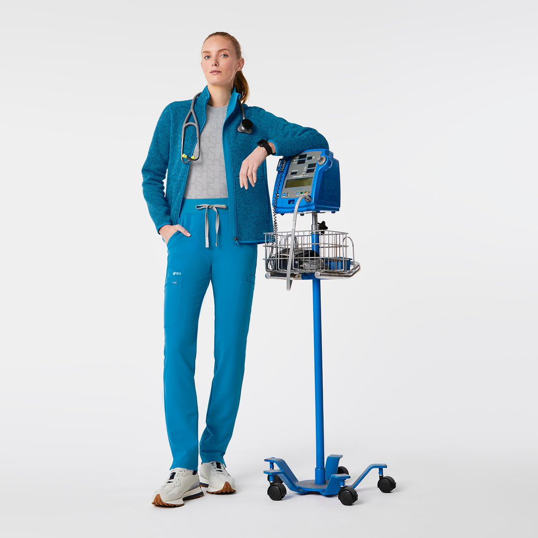 Women’s High Waisted Yola Skinny Scrub Pants™ - Extreme Blue · FIGS