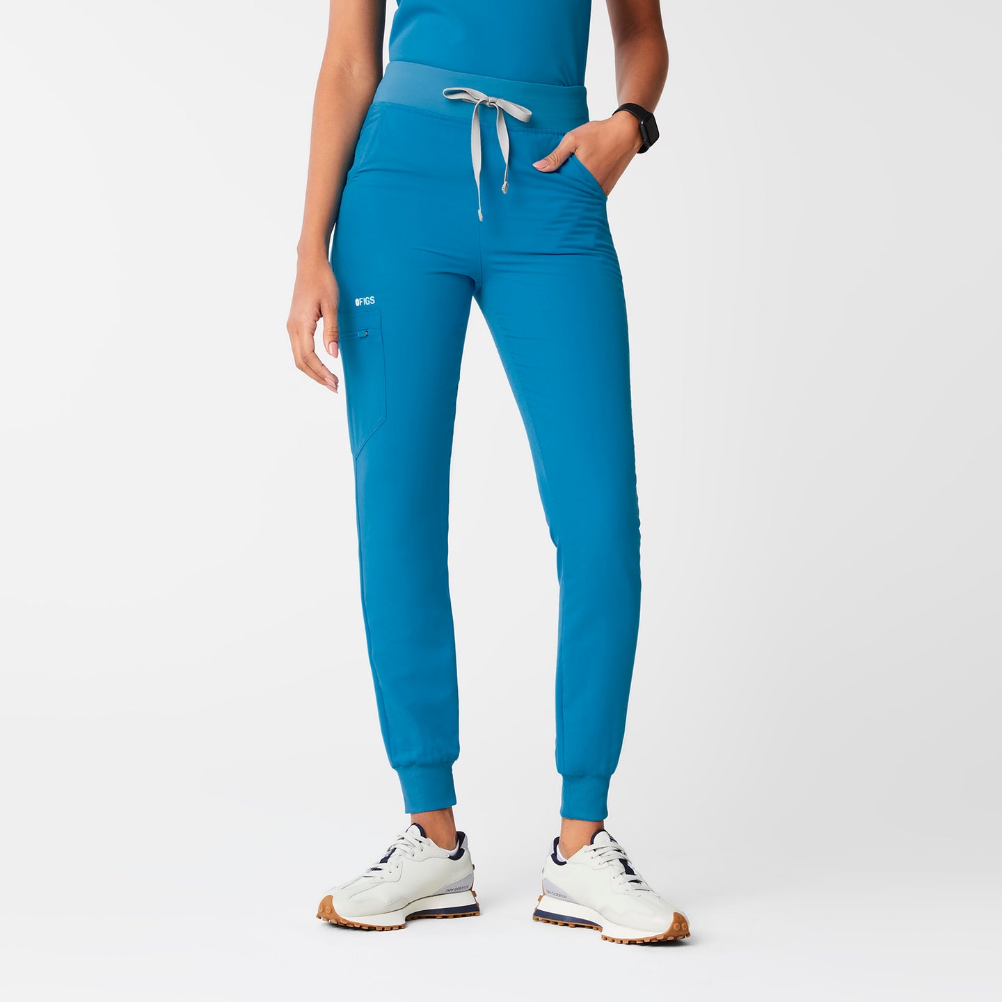 Women’s High Waisted Zamora Jogger Scrub Pants™ - Extreme Blue · FIGS