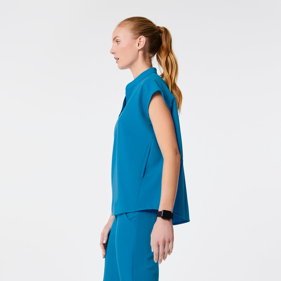 Women's Rafaela Oversized Scrub Top™ - Extreme Blue · FIGS