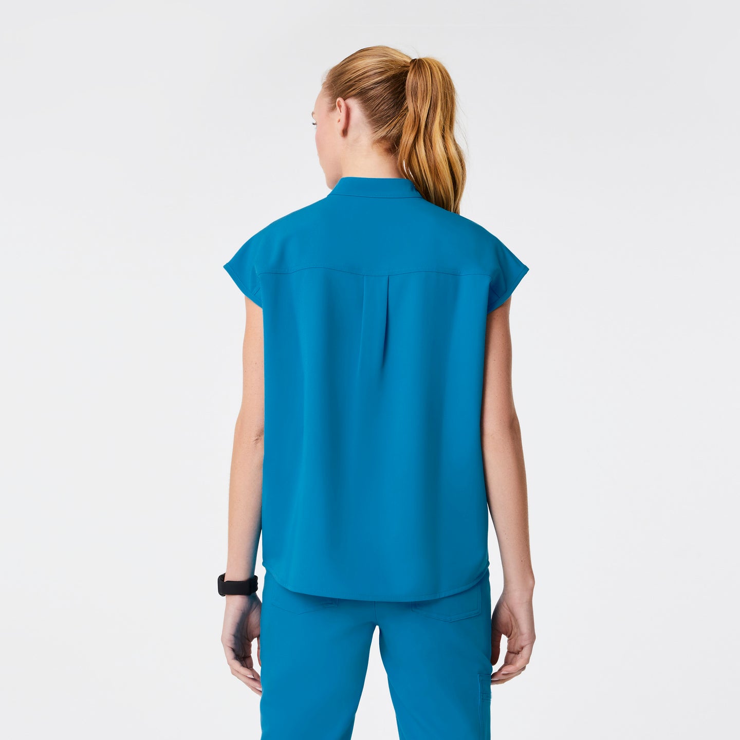 Women's Rafaela Oversized Scrub Top™ - Extreme Blue · FIGS